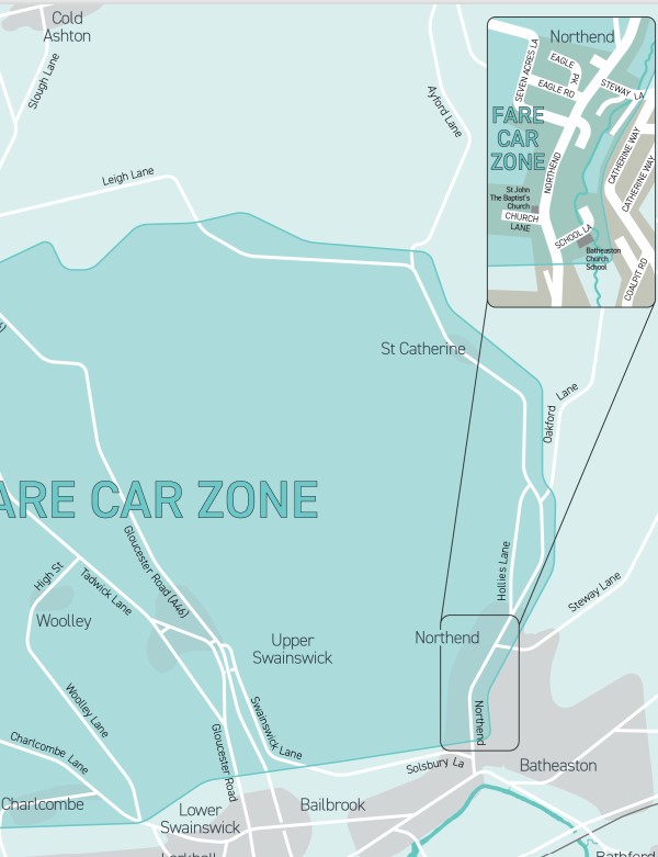 Fare Car Scheme from Northend to City Centre | Batheaston Parish Council